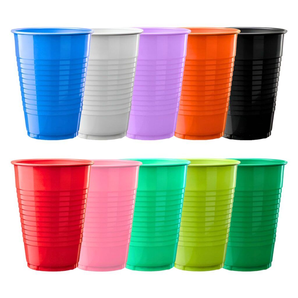 Vasos Plásticos de Colores | Paquete para Fiesta